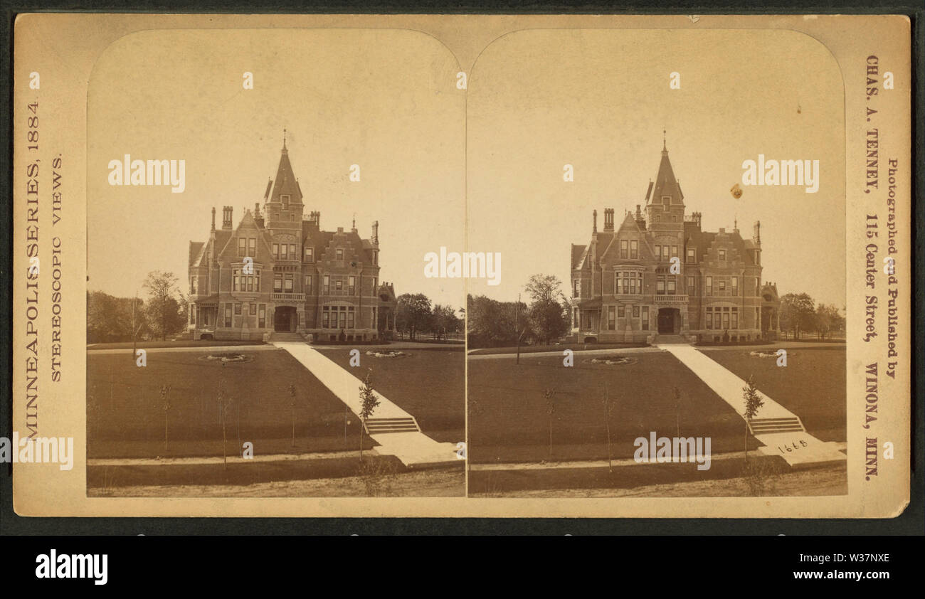 The Washburn residence, by Charles A Tenney Stock Photo - Alamy