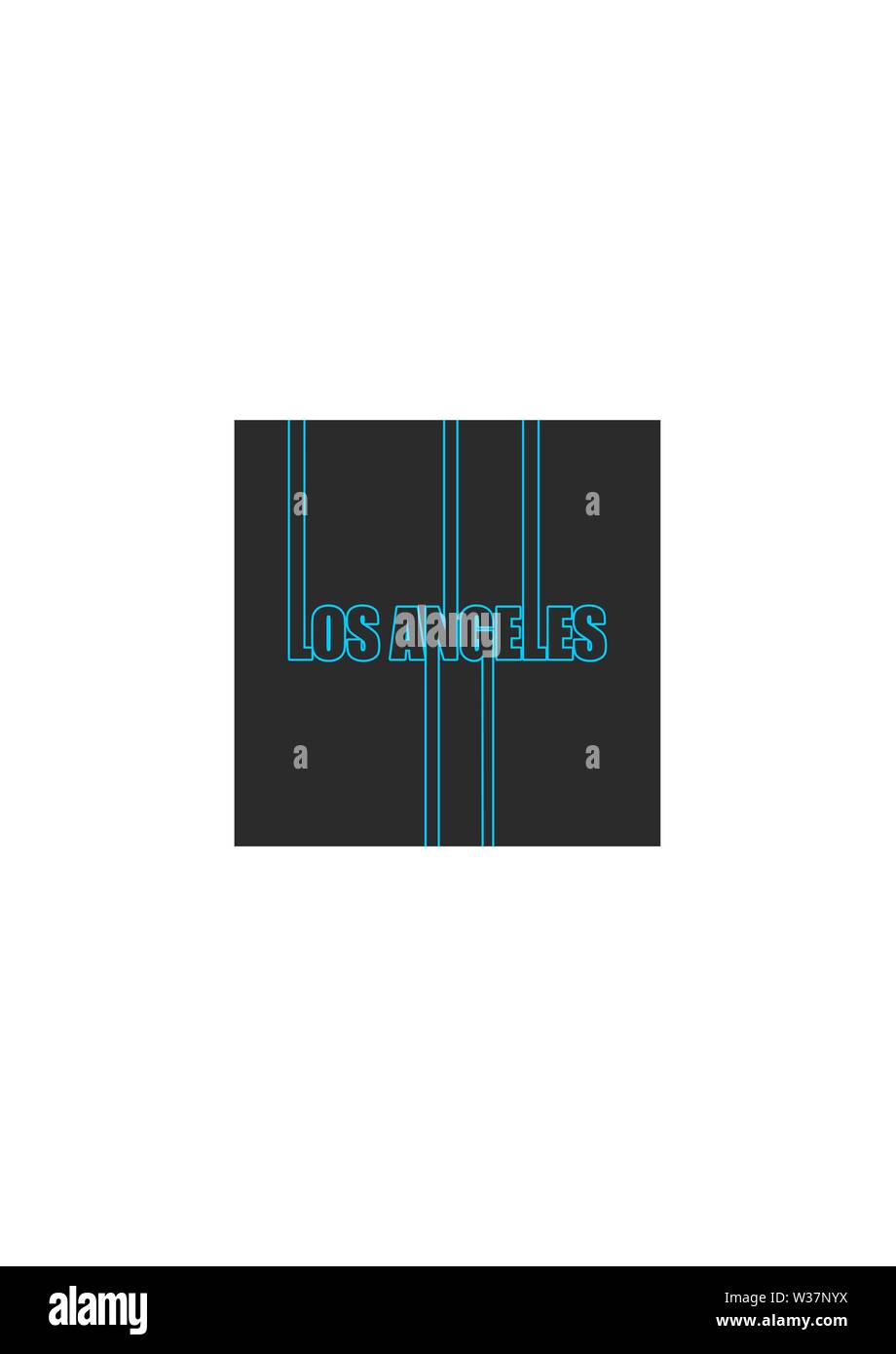 Los Angeles city name Stock Vector Image & Art - Alamy