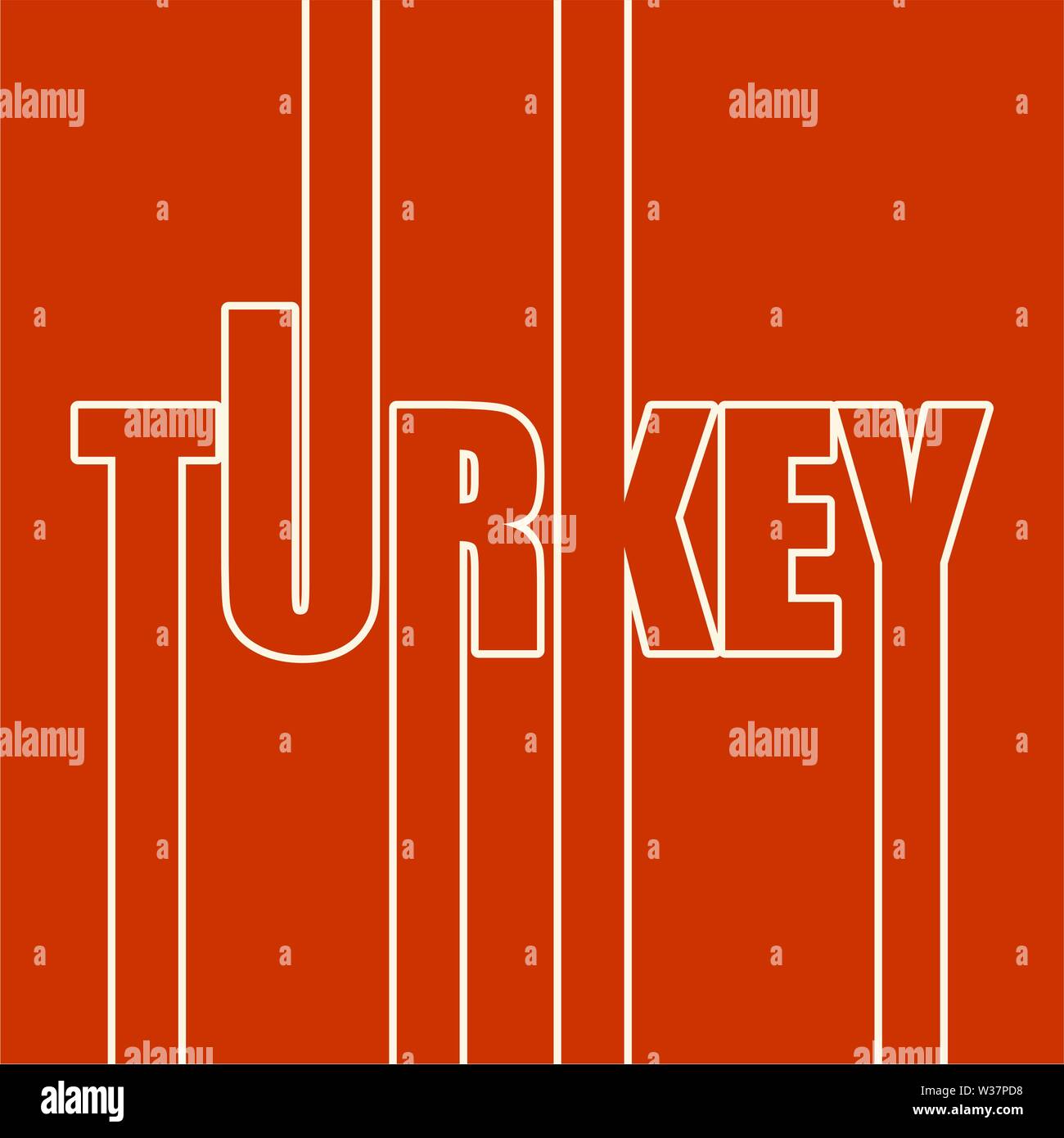 Turkey country name Stock Vector Image & Art - Alamy