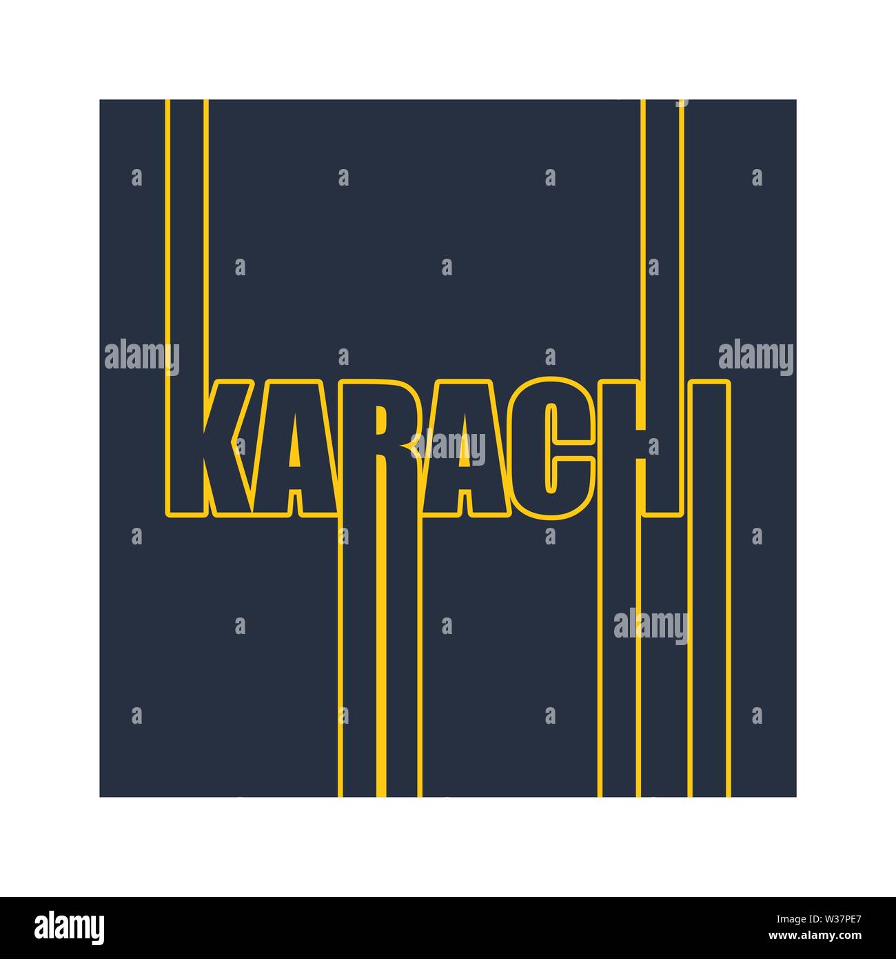 Karachi city name Stock Vector Image & Art - Alamy