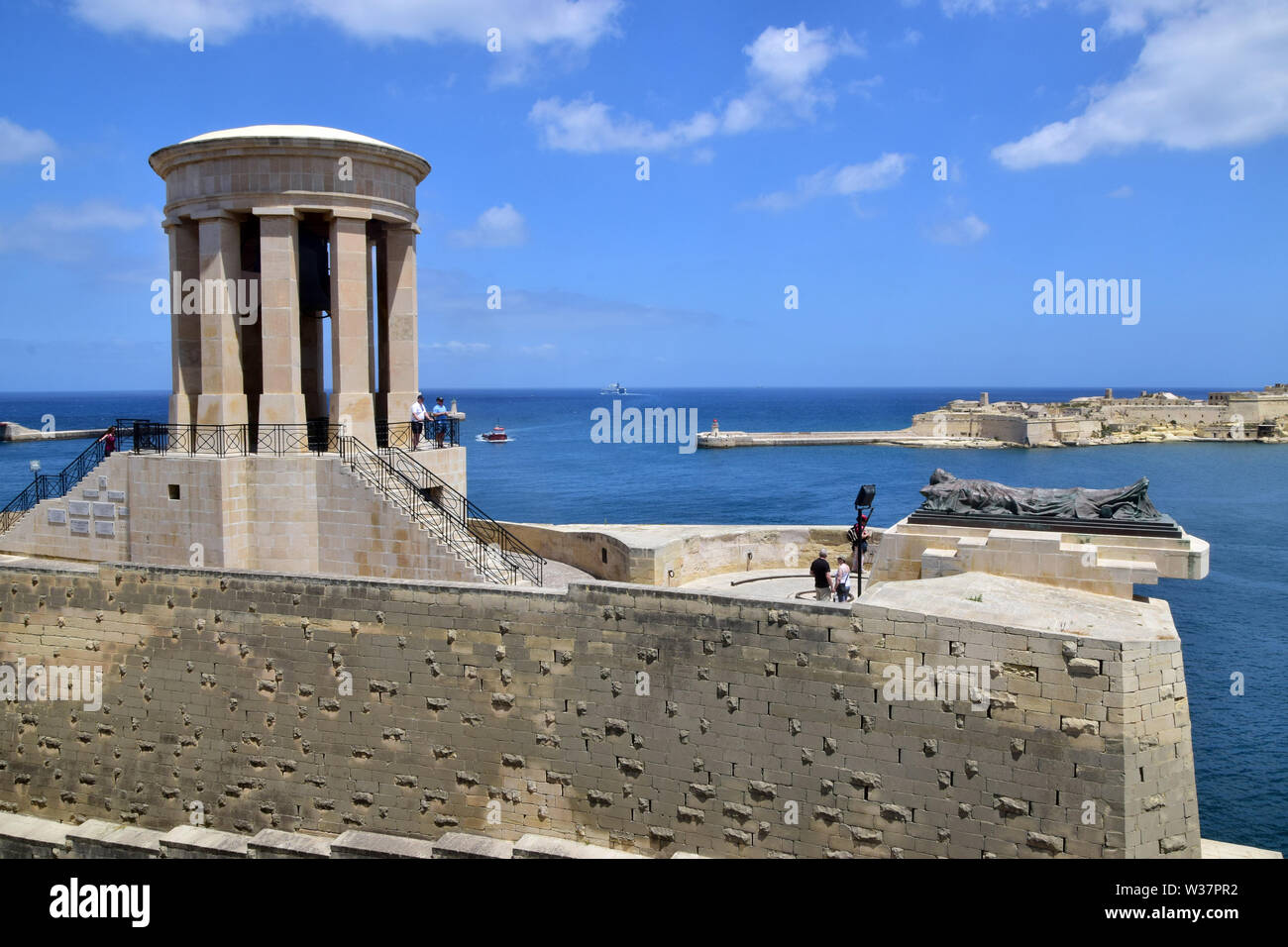 Siege Bell war memorial, Valletta, Malta, Europe Stock Photo - Alamy