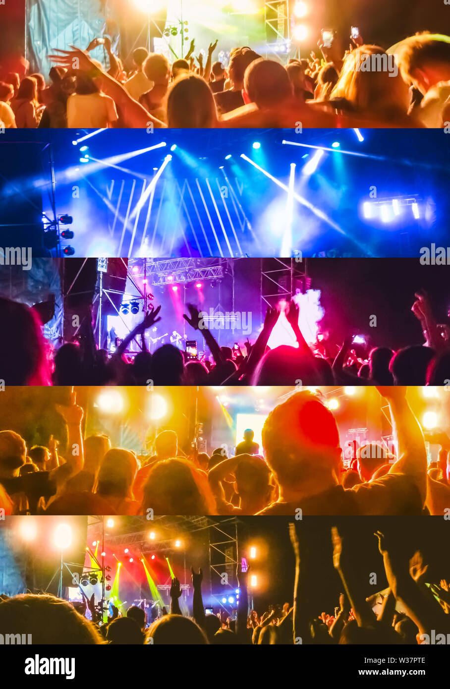 Hands up crowd bar hi-res stock photography and images - Alamy