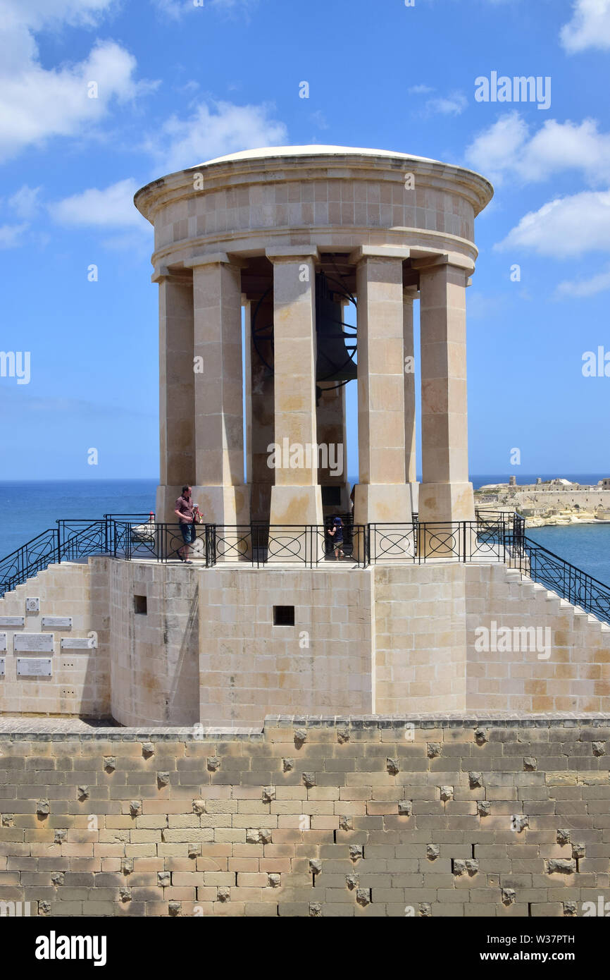 Siege Bell war memorial, Valletta, Malta, Europe Stock Photo - Alamy