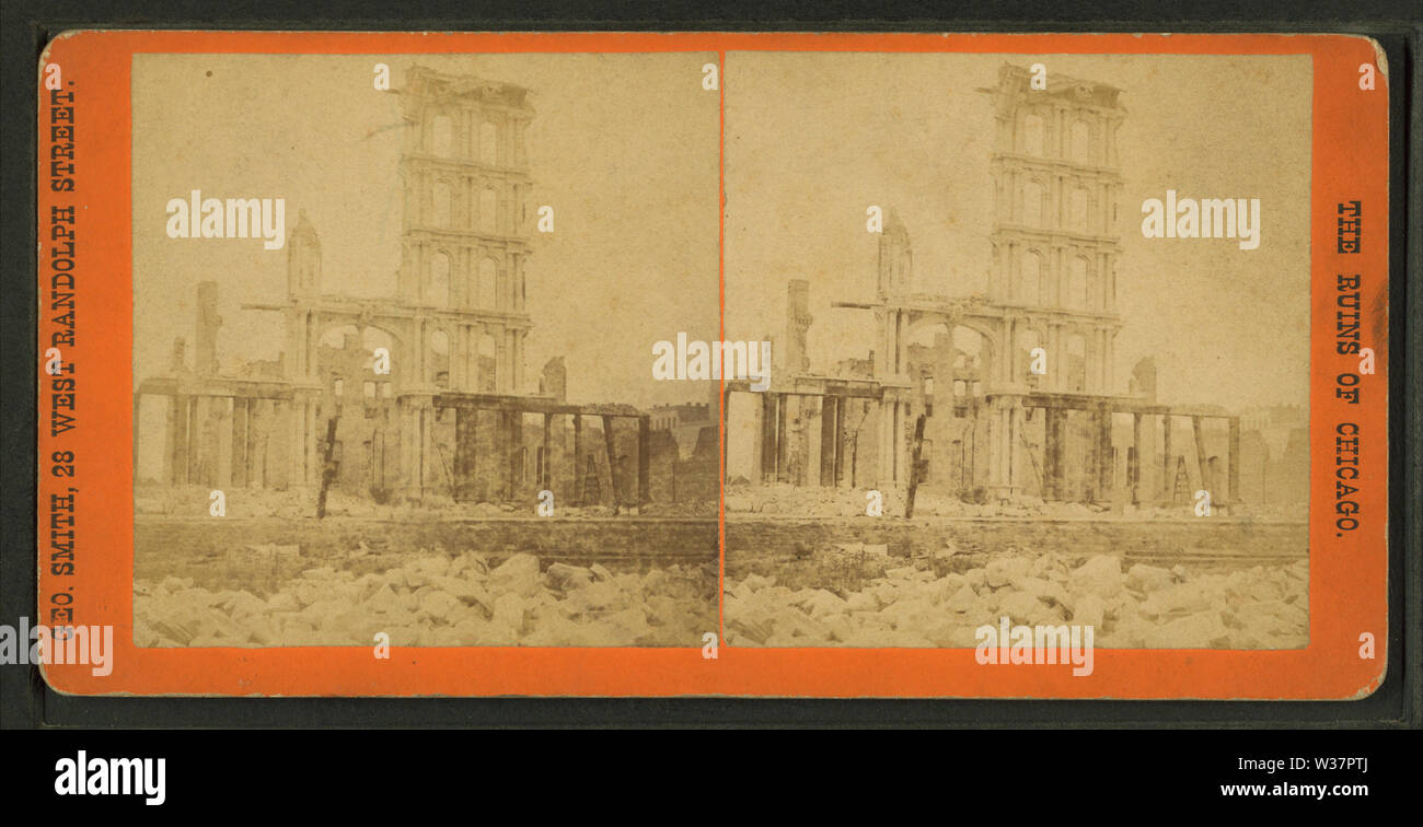 The ruins of Chicago, by George Smith 2 Stock Photo - Alamy