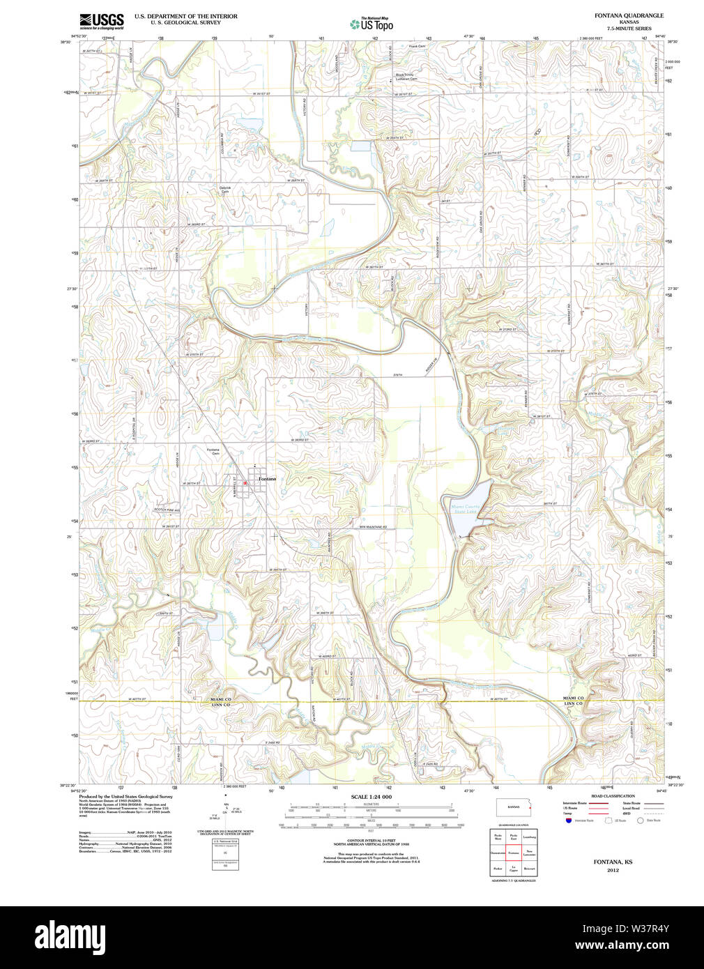 Map of fontana hi-res stock photography and images - Alamy