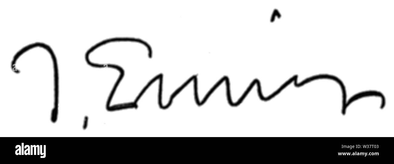 Thomas Ewing signature Stock Photo - Alamy