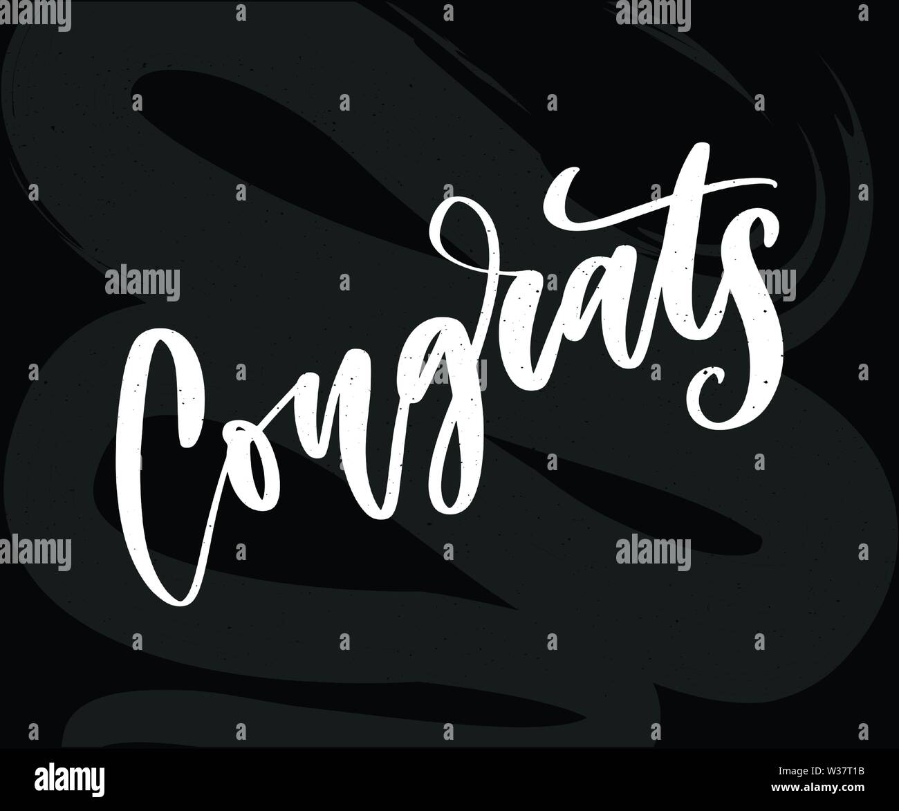 Congrats hand written lettering for congratulations card, greeting card ...