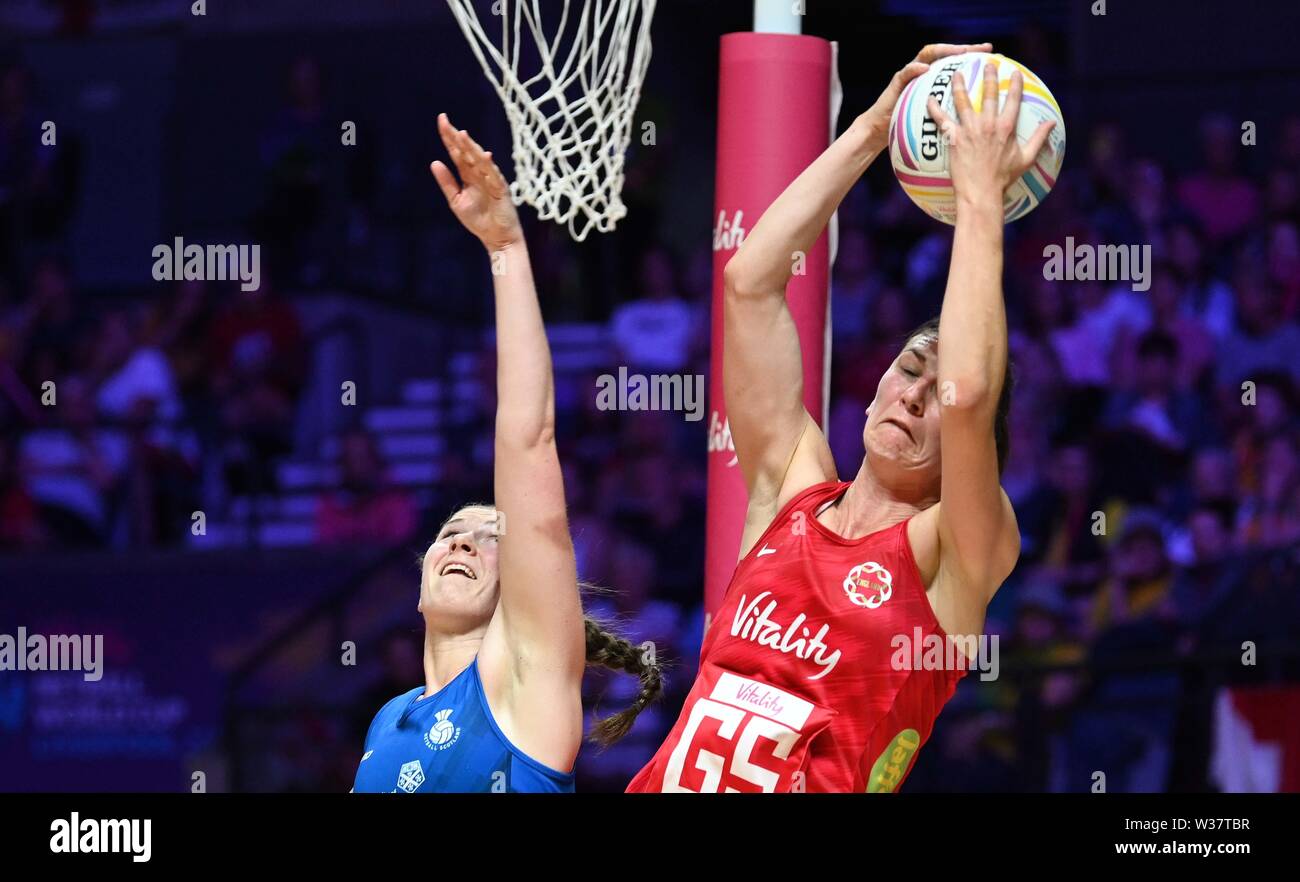 Liverpool. United Kingdom. 13 July 2019. Rachel Dunn (England) and ...