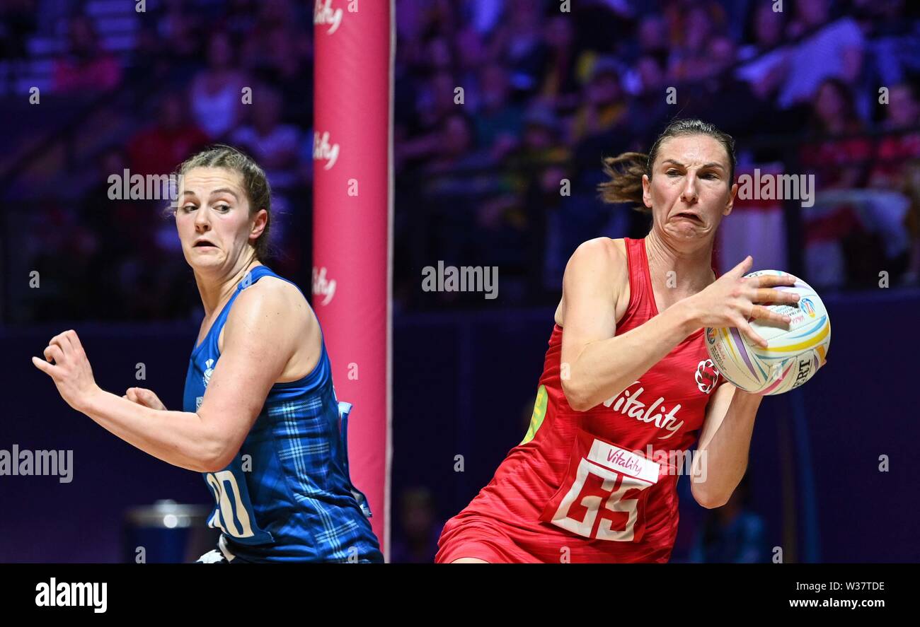 Liverpool. United Kingdom. 13 July 2019. Rachel Dunn (England) and ...