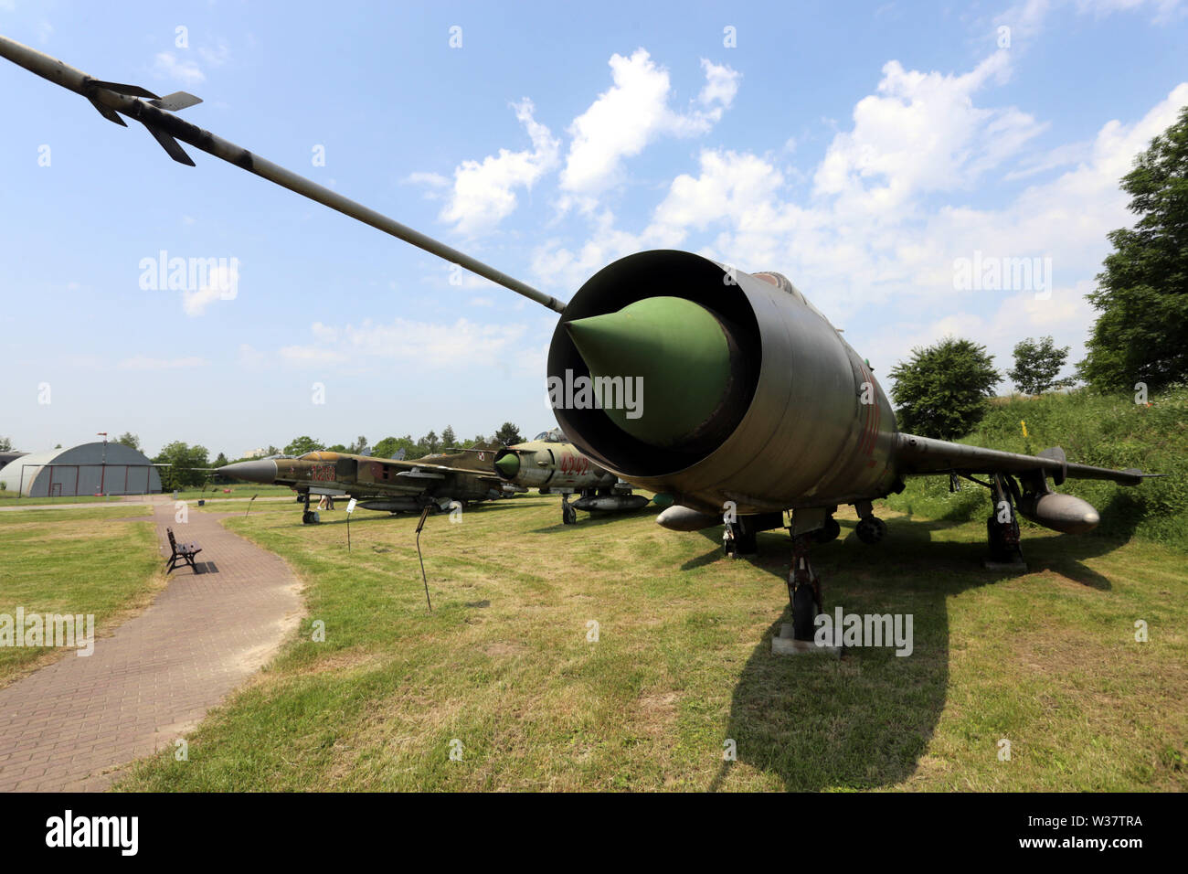 Cracow. Krakow. Poland. Museum of Polish Aviation. Suchoj Su-7BM ...