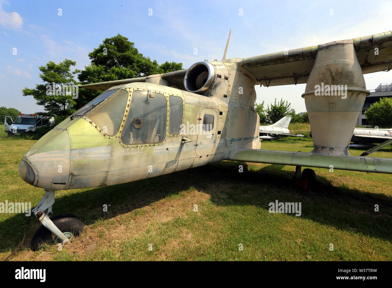 Cracow. Krakow. Poland. Museum of Polish Aviation. PZL M-15 Belfegor ...