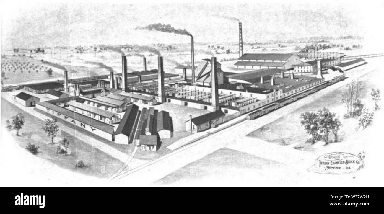 Tiffany Enameled Brick Works, Momence, Illinois 1904 Stock Photo - Alamy