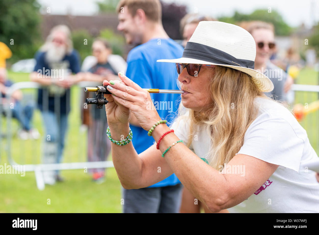 World pea shooting championship hi-res stock photography and images - Alamy