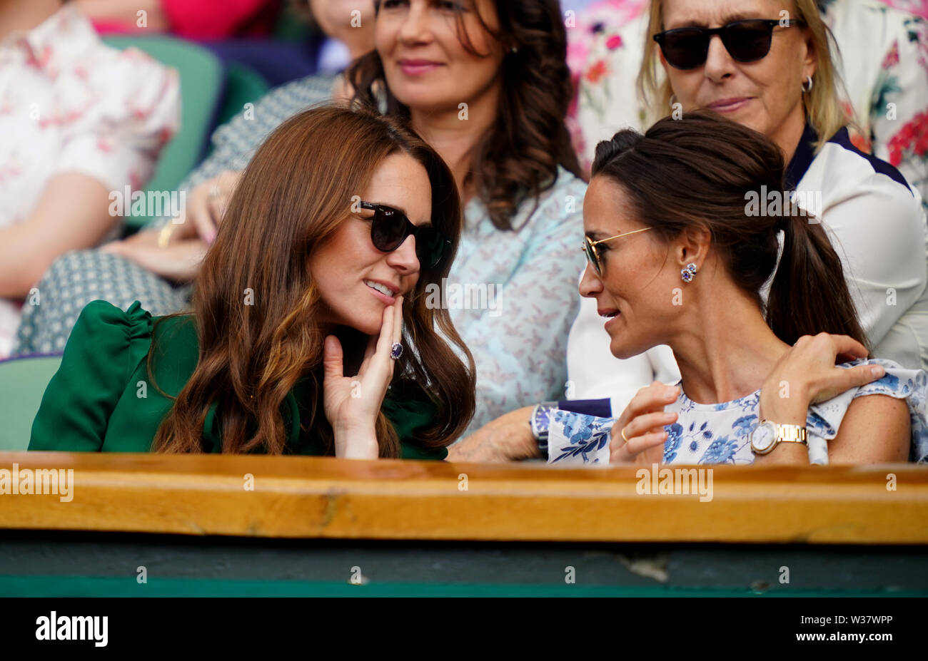 The Duchess of Cambridge alongside sister Pippa Matthews in the royal ...