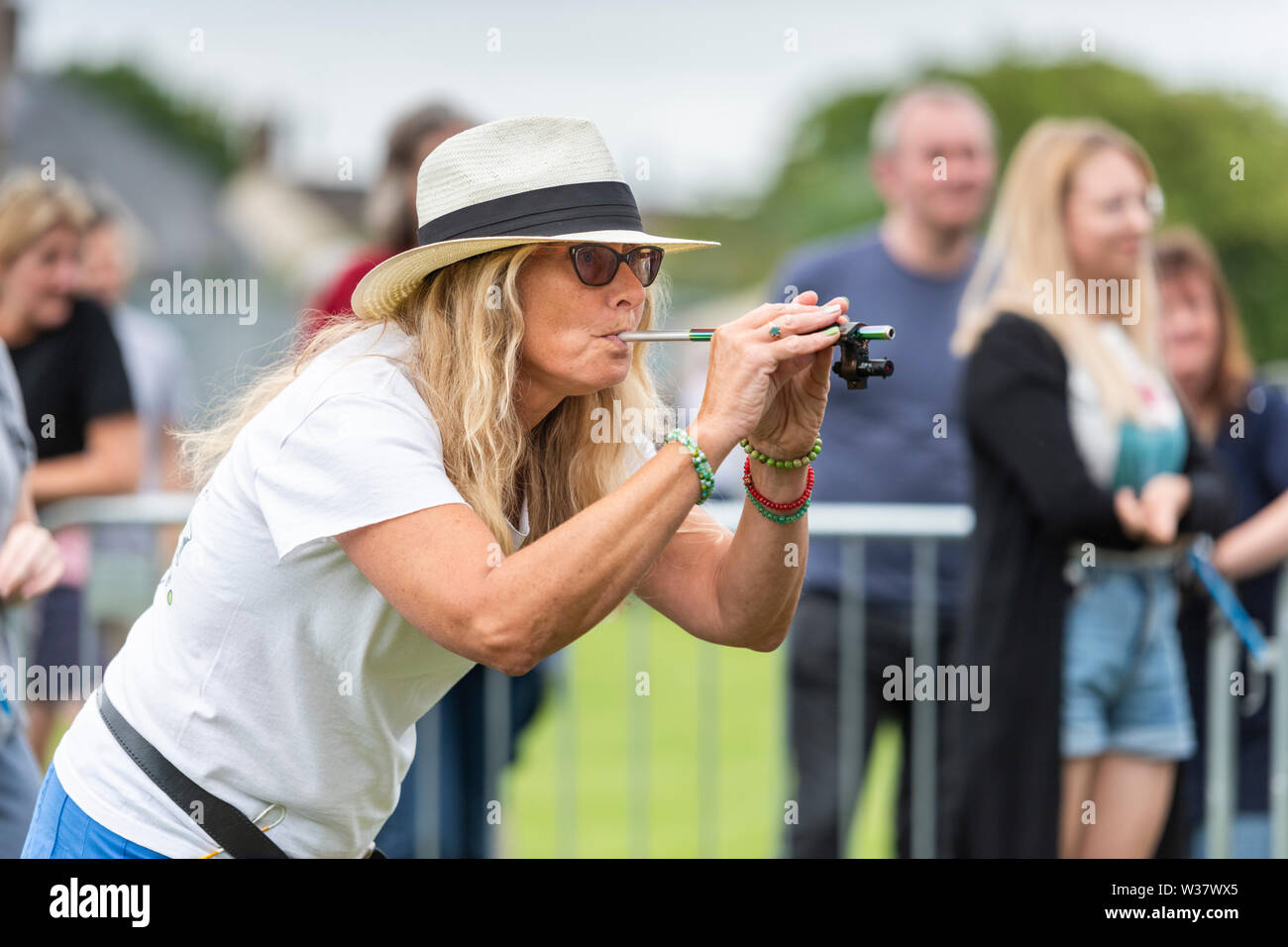 Witcham, near Ely, Cambridgeshire UK. 13th July 2019. Sally Redman ...