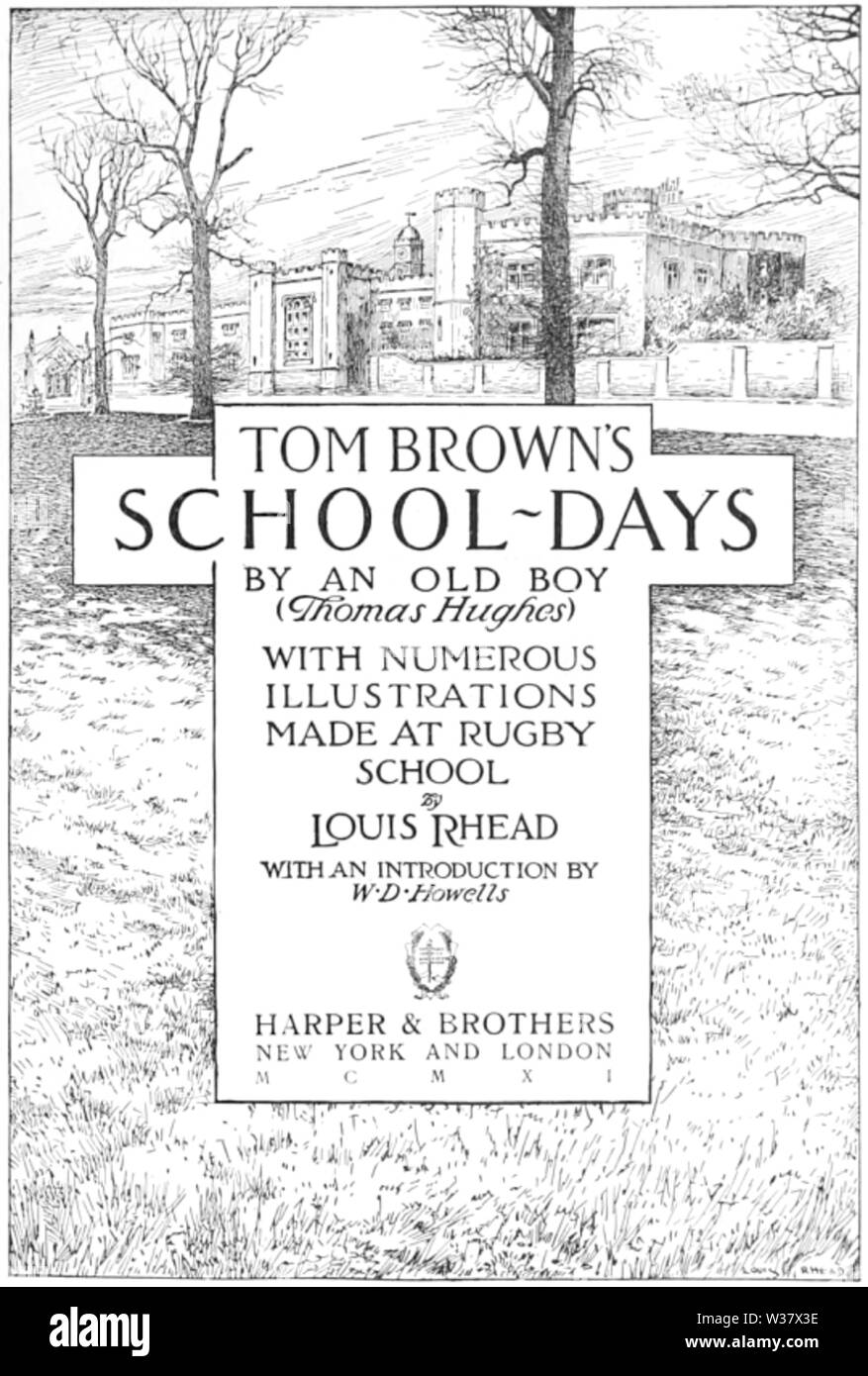 Tom Brown 6th ed-title page Stock Photo - Alamy