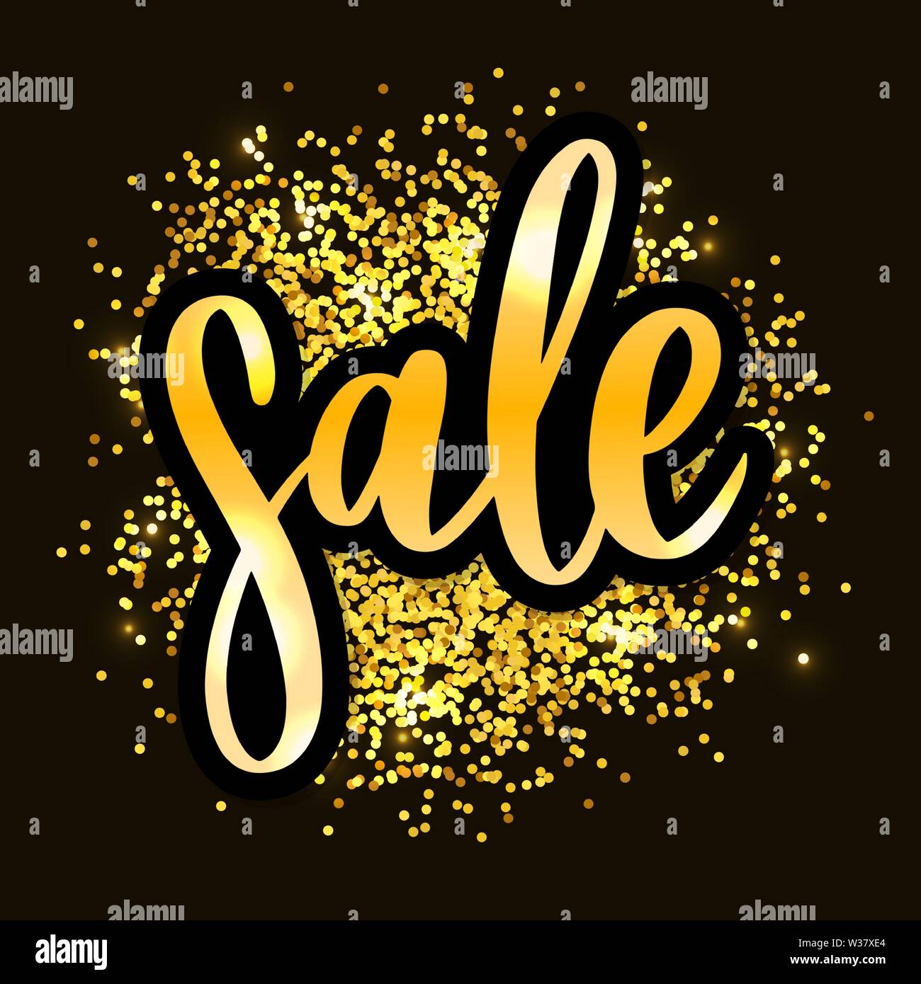 Black letters: SALE, Hand sketched Sale lettering typography. Hand ...