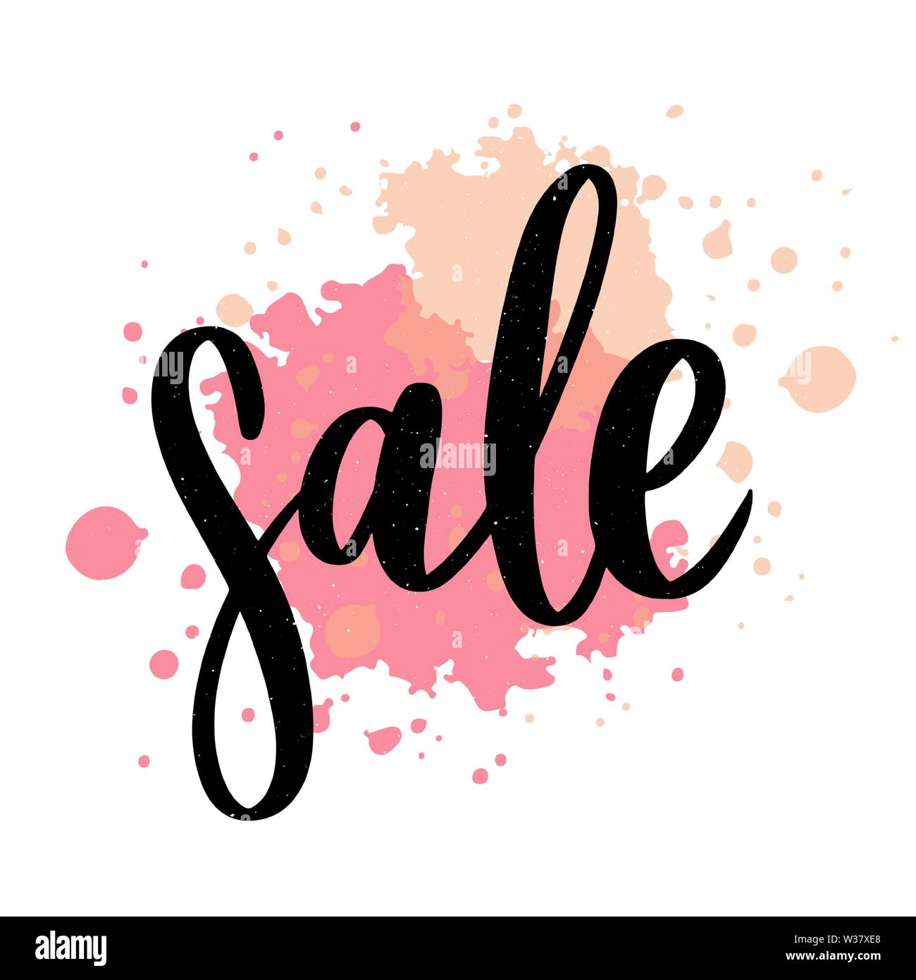 Black letters: SALE, Hand sketched Sale lettering typography. Hand ...