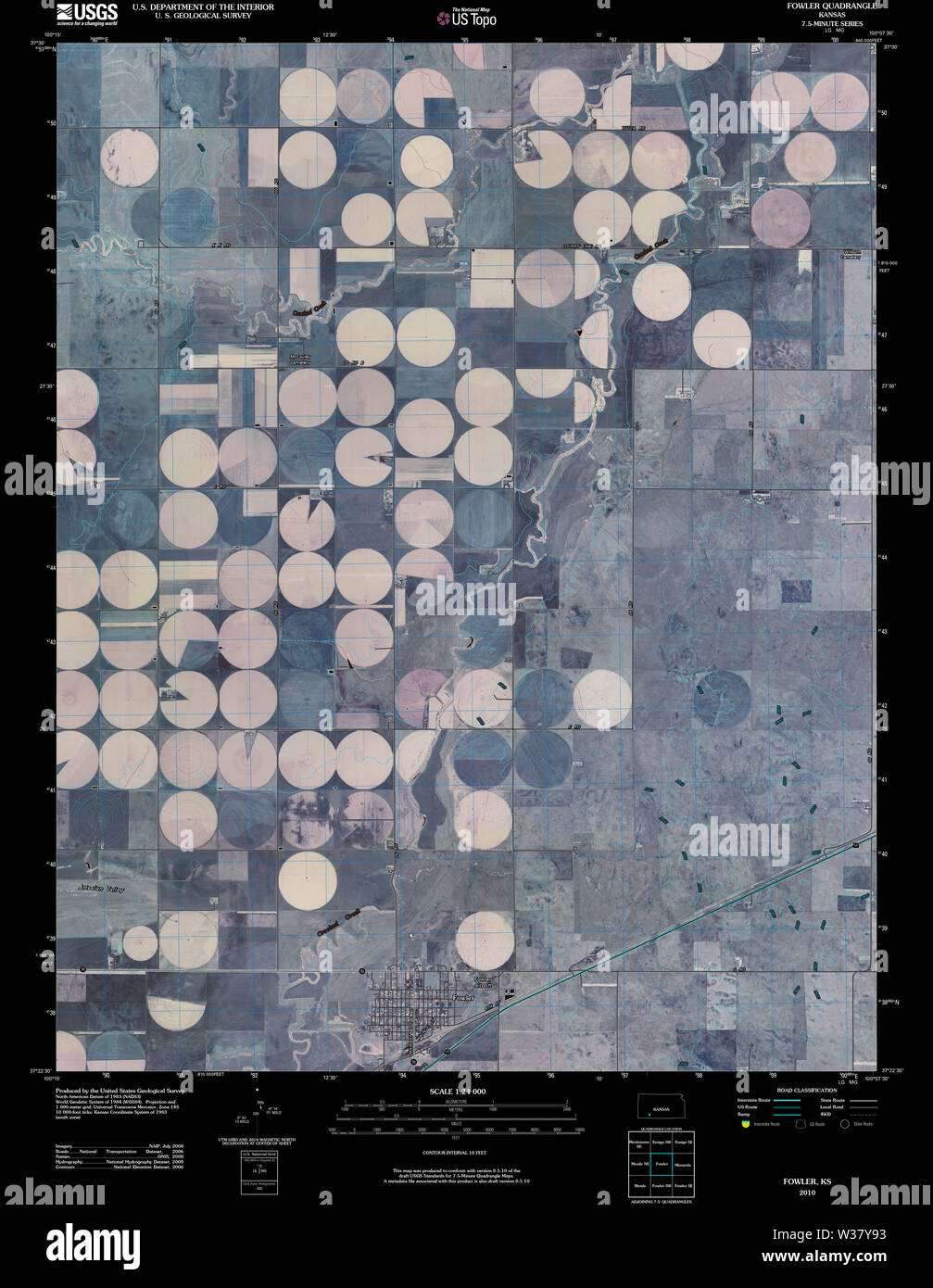 Map of fowler kansas hi-res stock photography and images - Alamy