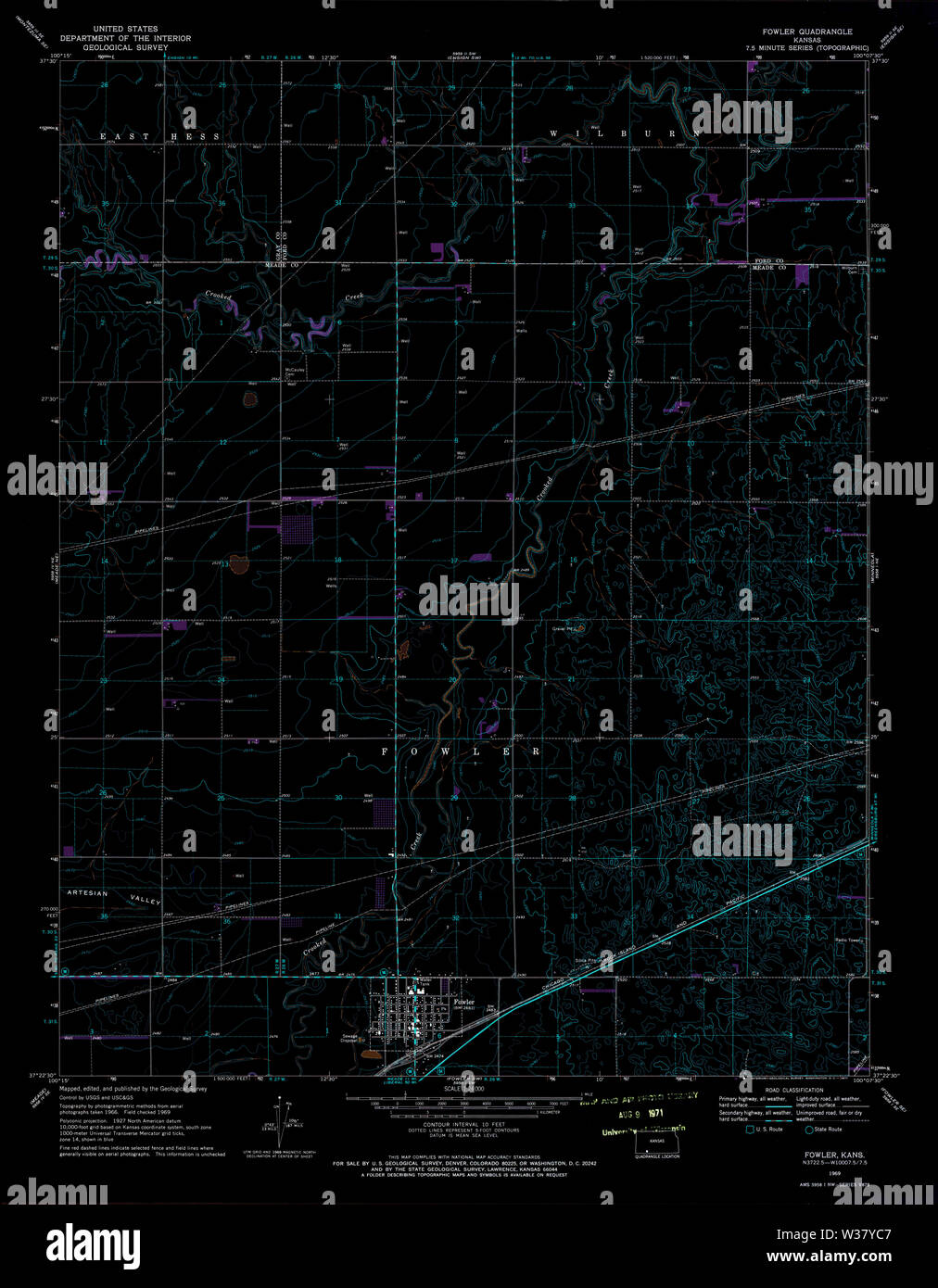 Map of fowler kansas hi-res stock photography and images - Alamy