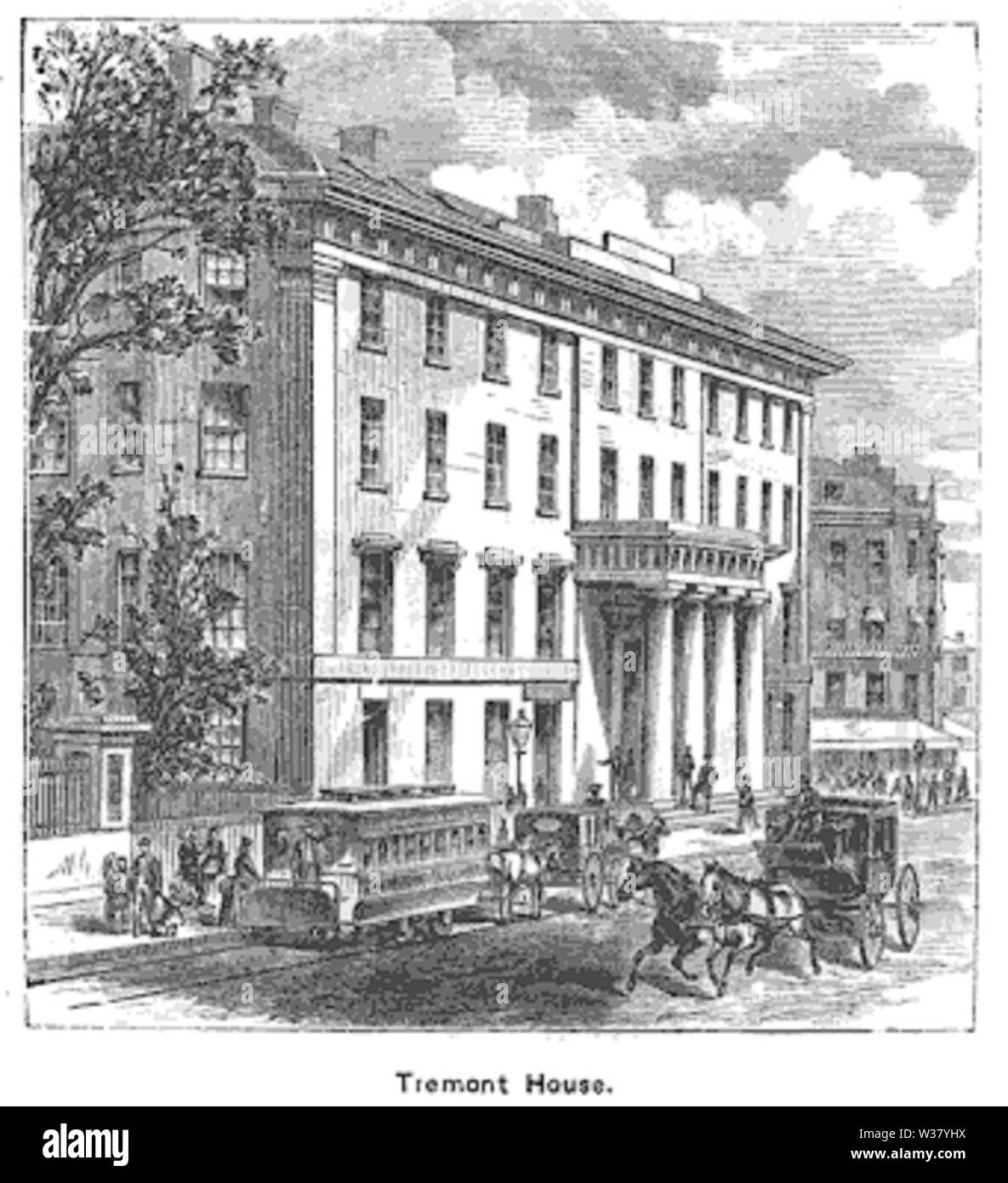 Urban scene 19th century Cut Out Stock Images & Pictures - Alamy