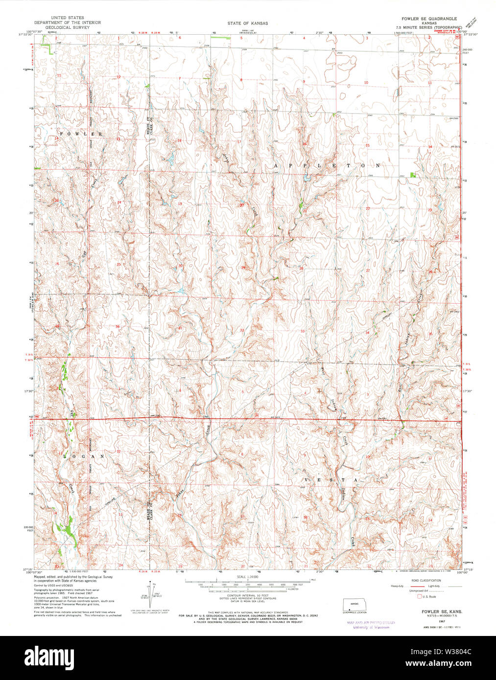 Map of fowler kansas hi-res stock photography and images - Alamy