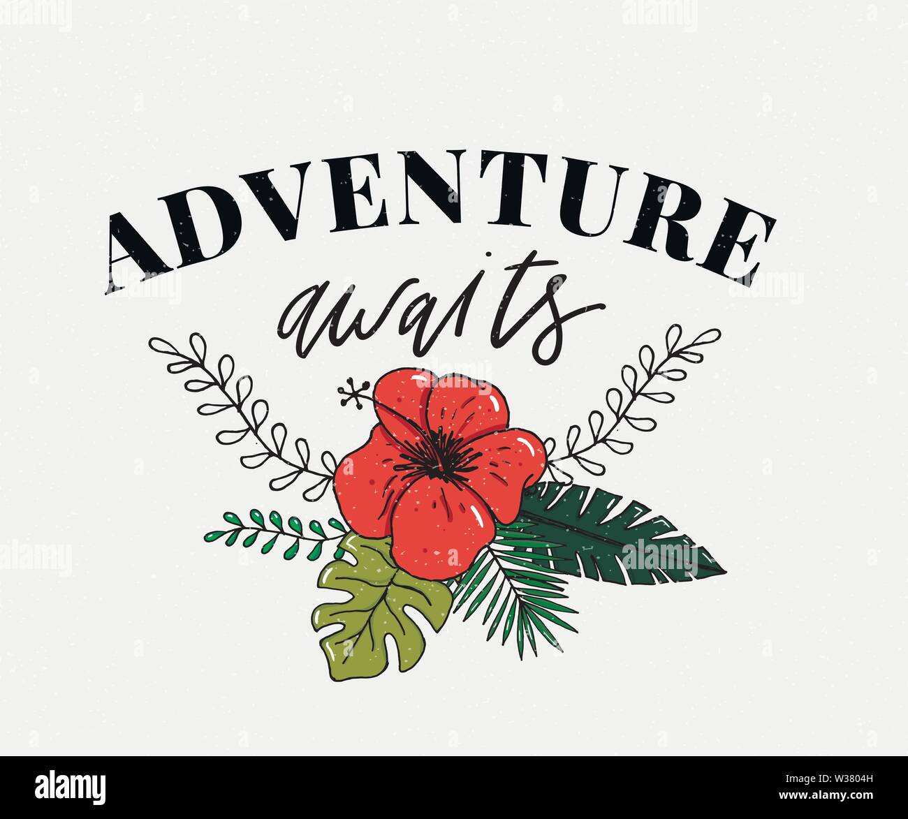 Adventure slogan. Perfect for pin, card, t-shirt design, poster ...