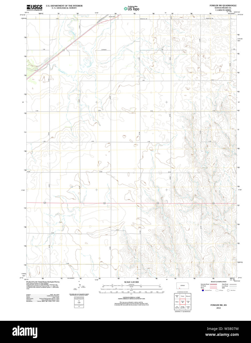 Map of fowler kansas hi-res stock photography and images - Alamy