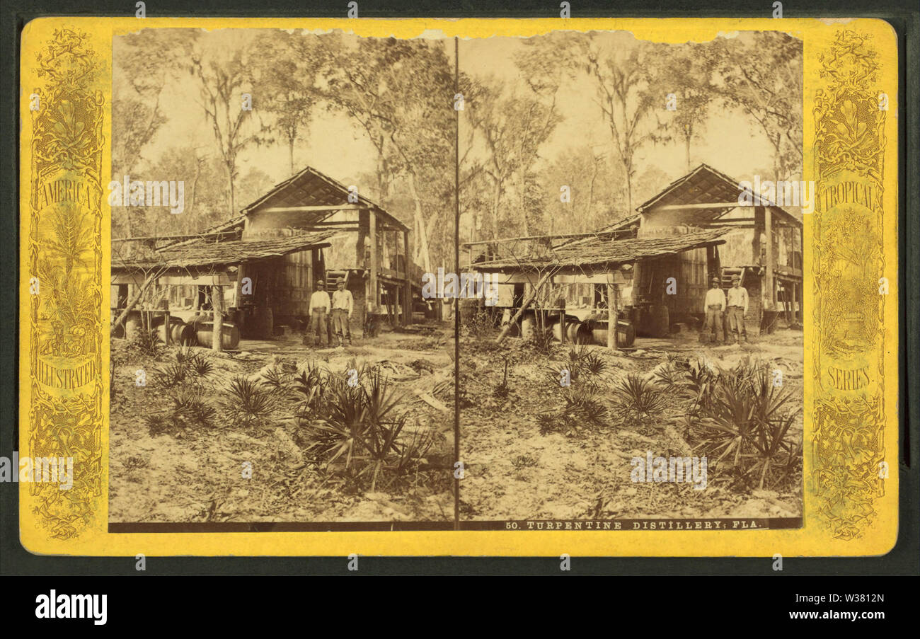 Turpentine distillery, Florida, from Robert N Dennis collection of ...