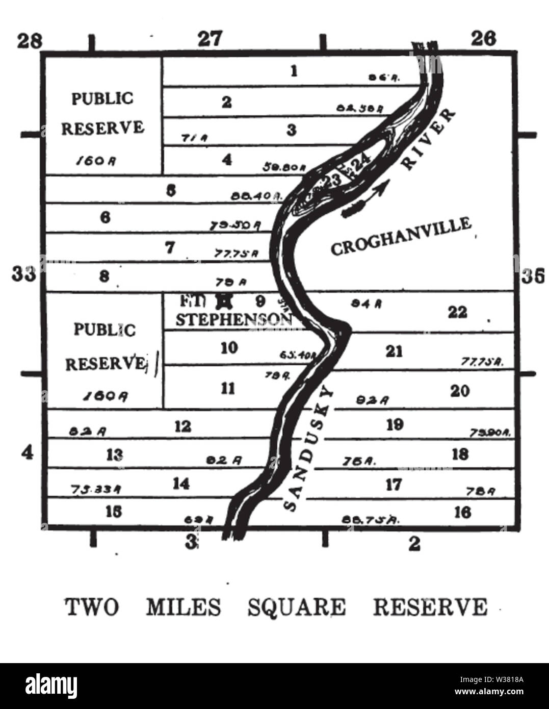Two Mile Square Reserve Stock Photo - Alamy