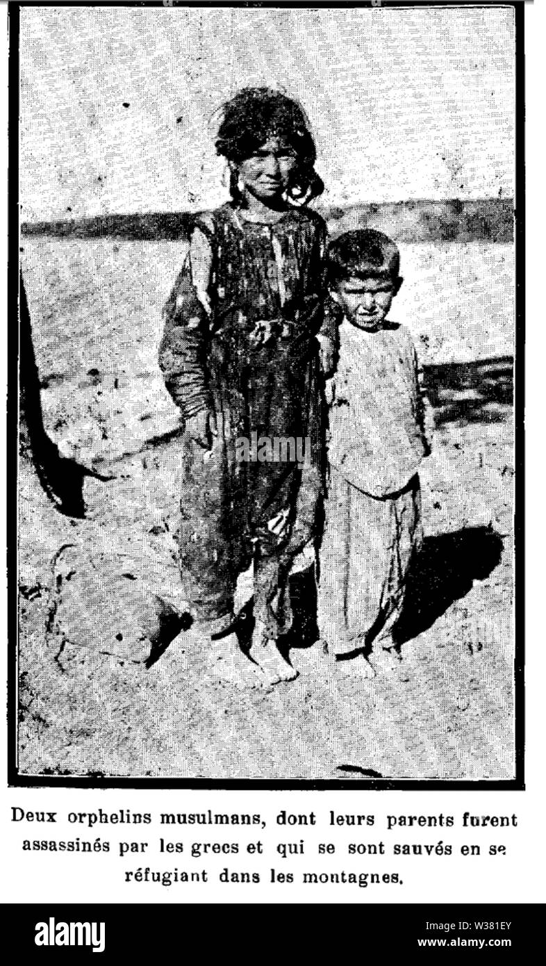 Two little Muslim orphans boy and girl Stock Photo - Alamy