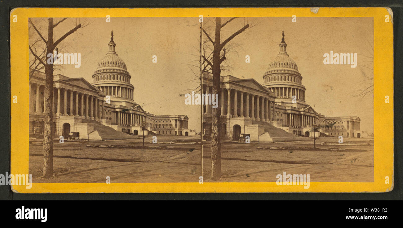 US Capitol, East Front, by E & HT Anthony (Firm Stock Photo - Alamy