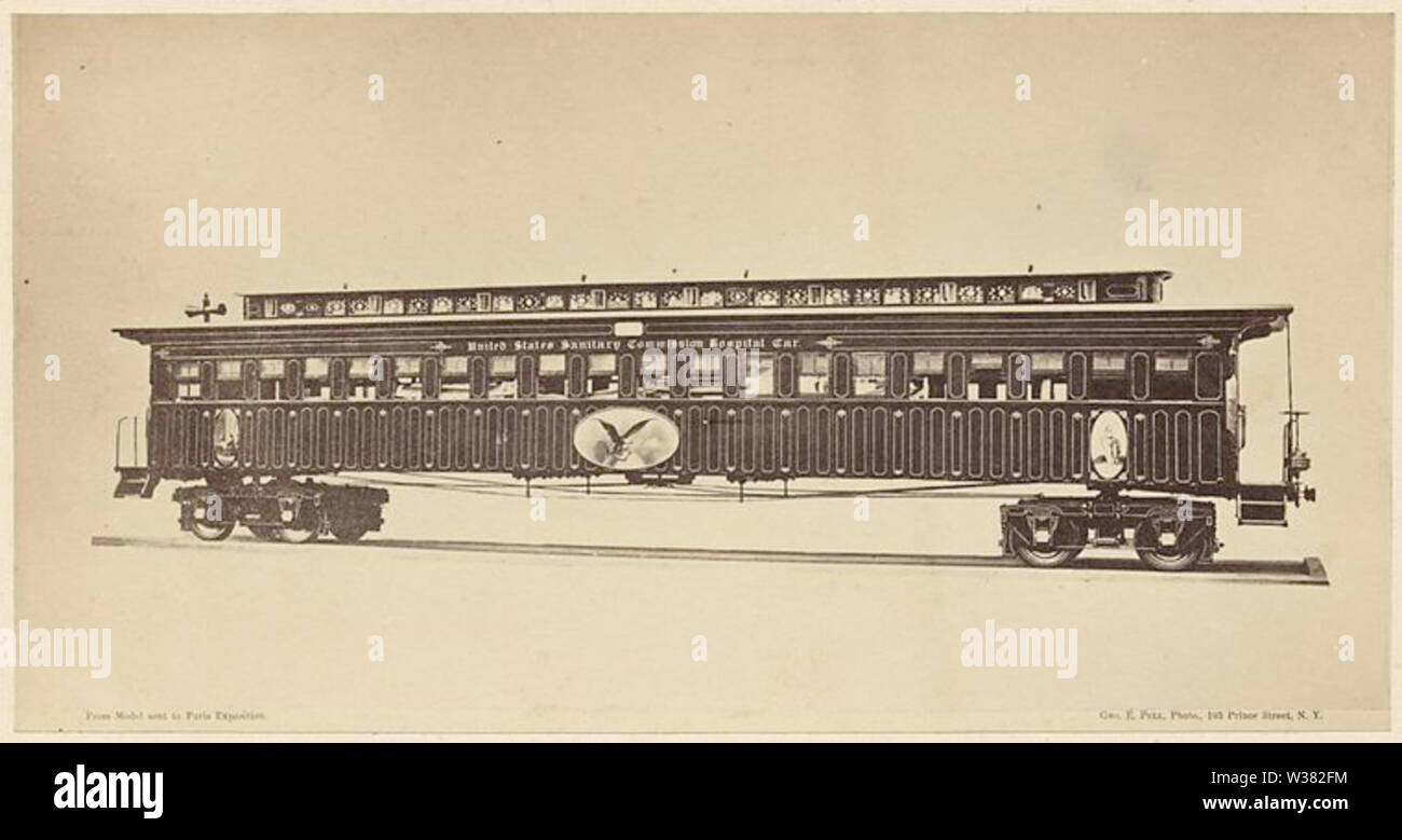 United states sanitary commission hospital car hi-res stock photography ...