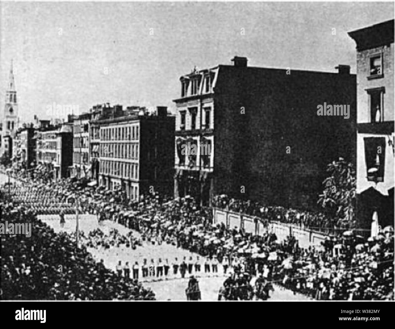 Ulysses S Grant's funeral procession, NYC, 8 Aug 1885 Stock Photo - Alamy