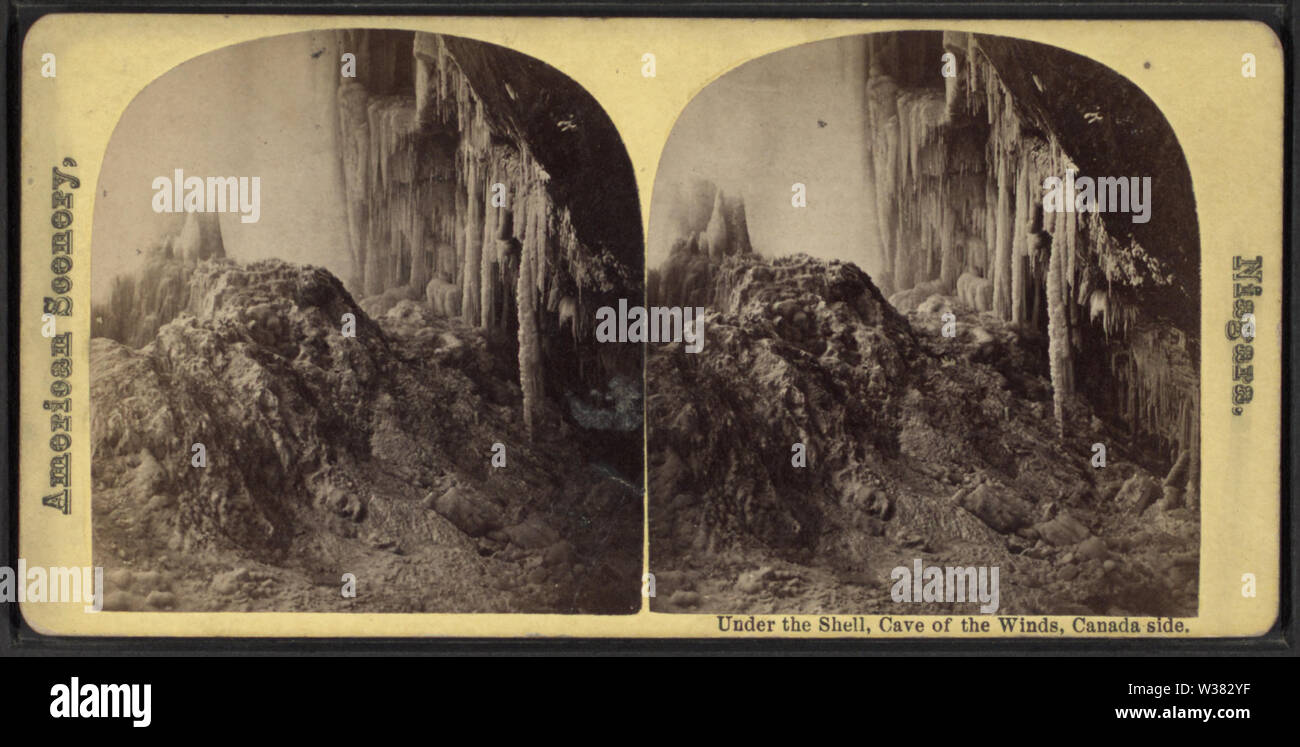 Under the Shell, Cave of the Winds, Canada side, from Robert N Dennis ...