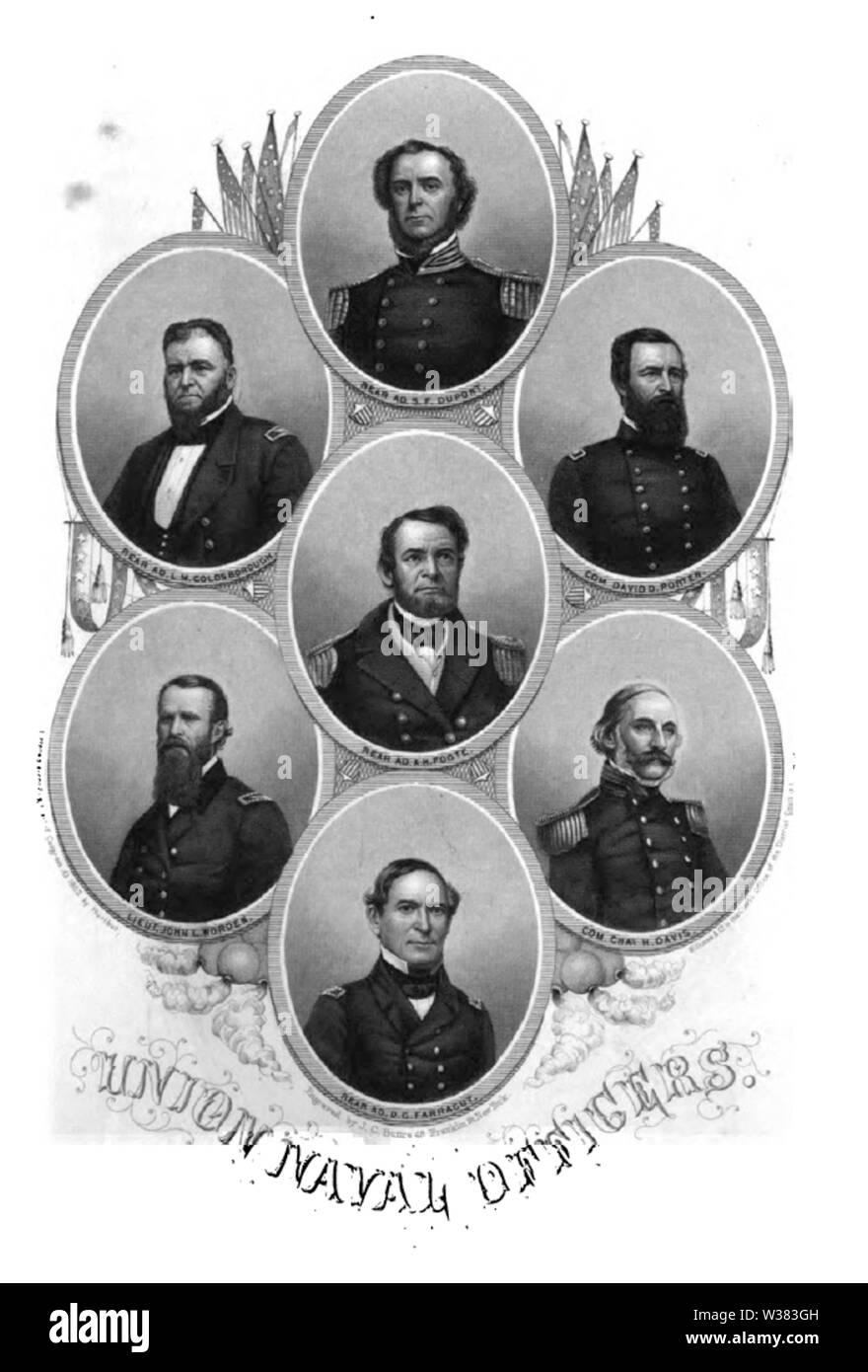 Union naval officers Stock Photo - Alamy