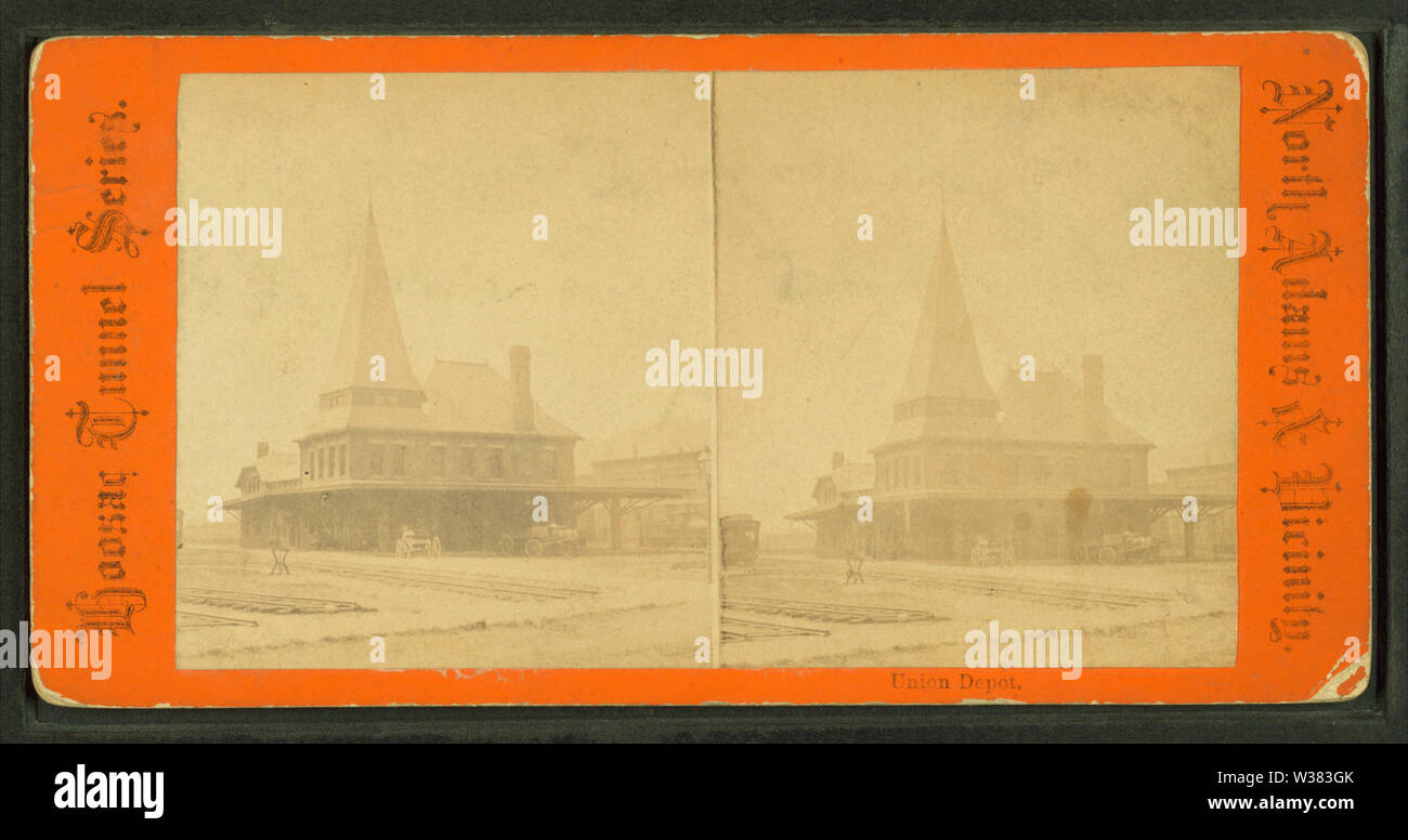 Union depot, from Robert N Dennis collection of stereoscopic views ...
