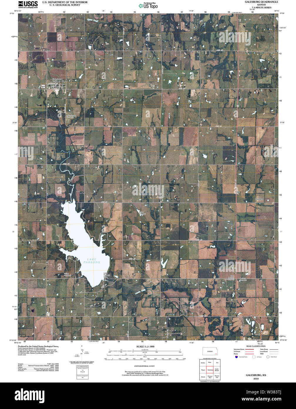 Map of galesburg hi-res stock photography and images - Alamy