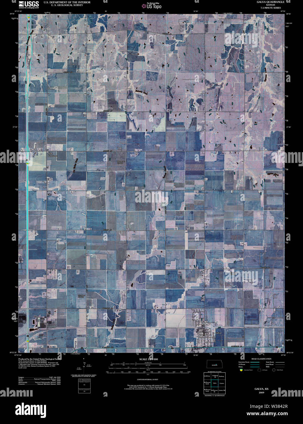 Map of galva hi-res stock photography and images - Alamy