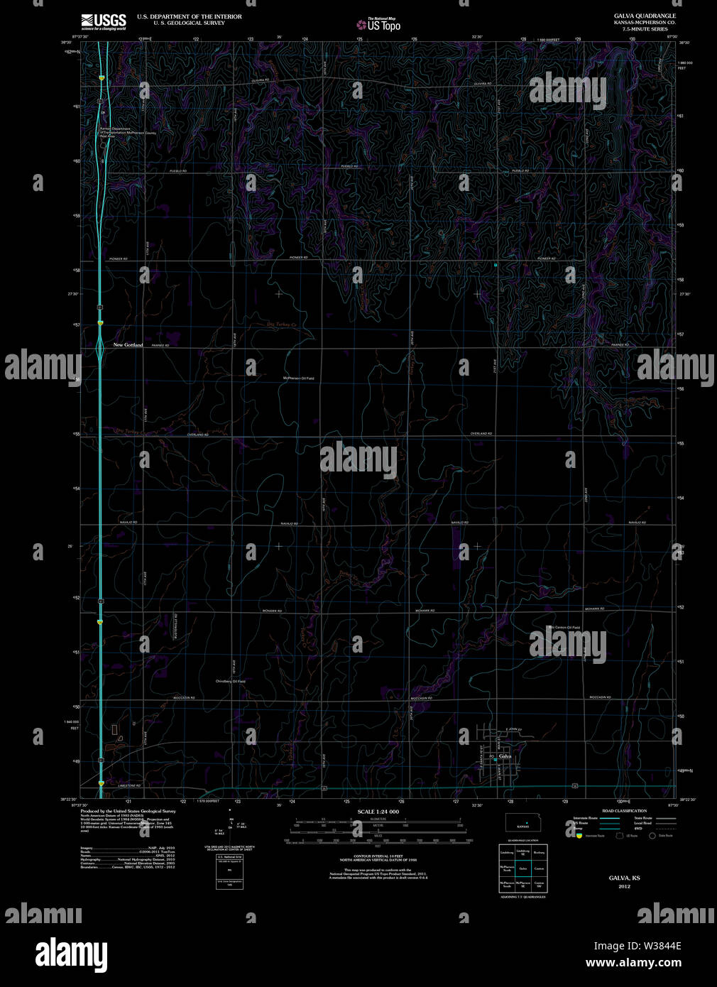 Map of galva hi-res stock photography and images - Alamy