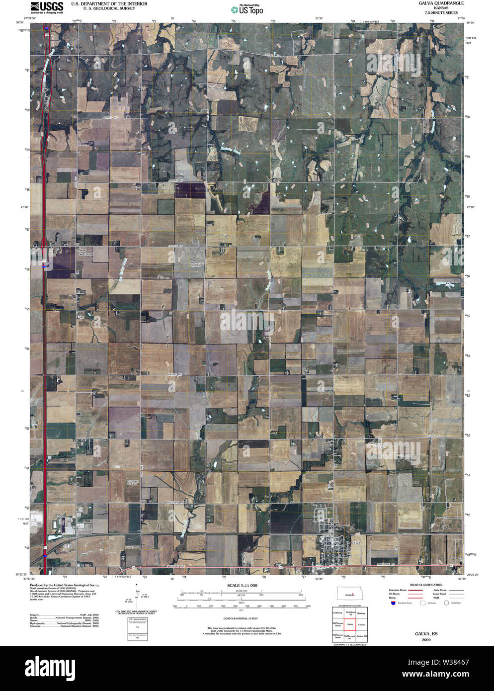Map of galva hi-res stock photography and images - Alamy