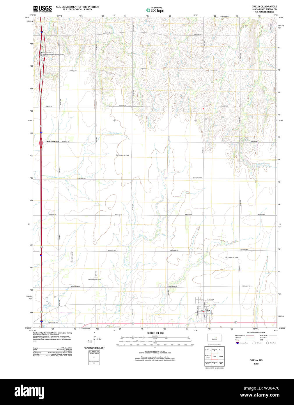 Map of galva hi-res stock photography and images - Alamy