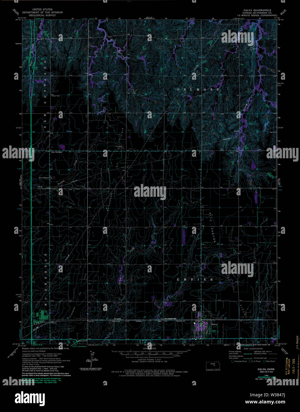 Map of galva hi-res stock photography and images - Alamy