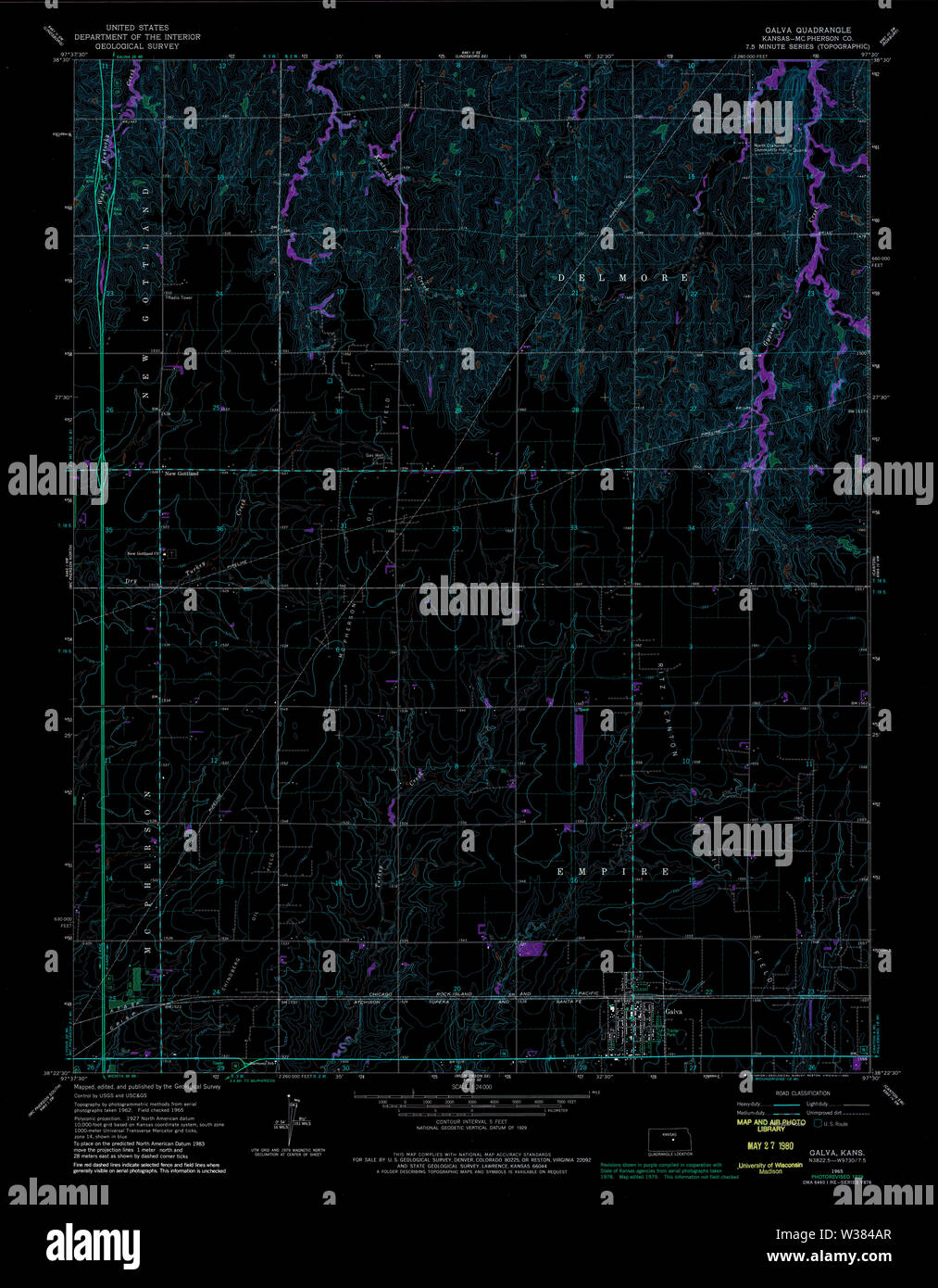 Map of galva hi-res stock photography and images - Alamy