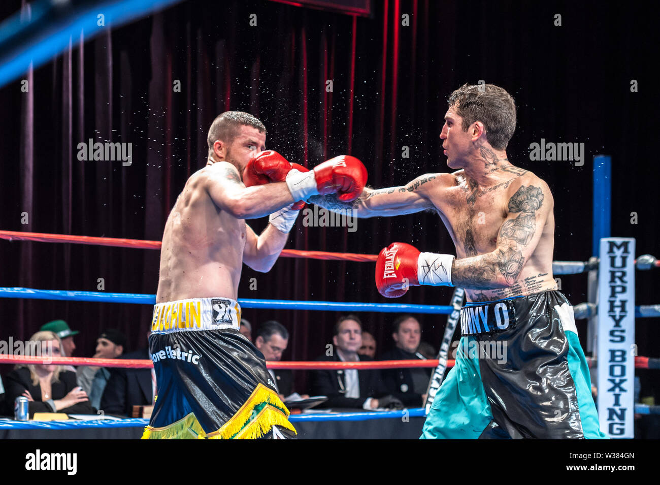 Boxing match, Danny O'Connor vs Michael McLaughlin, hosted by Murphys ...