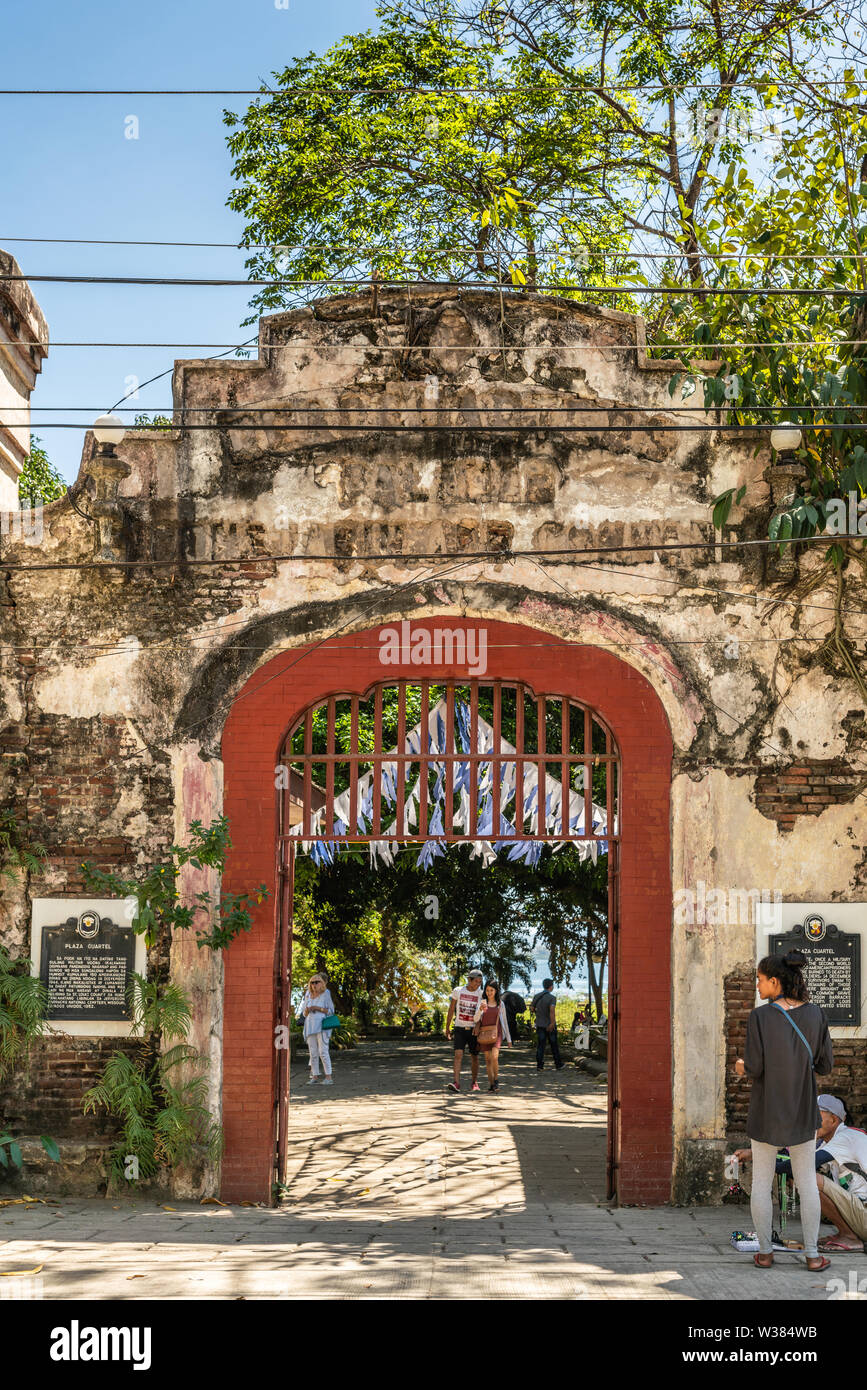 Puerto Princesa, Palawan, Philippines - March 3, 2019: Historic stone ...