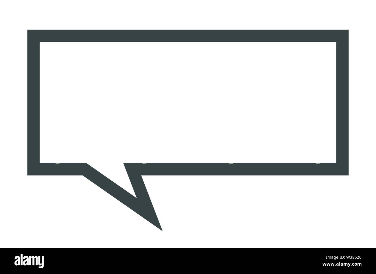 blank sign. blank square speech bubble. blank Stock Vector Image & Art ...