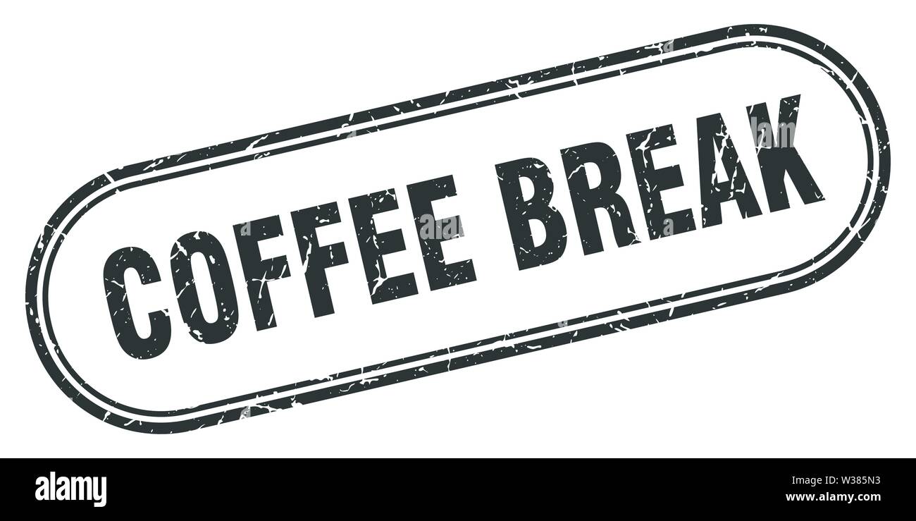 coffee break stamp. coffee break square grunge sign. coffee break Stock ...