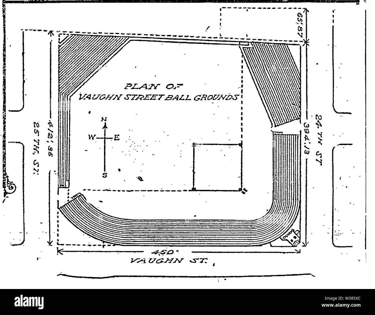 Vaughn Street Park map1911-12-24 Stock Photo - Alamy