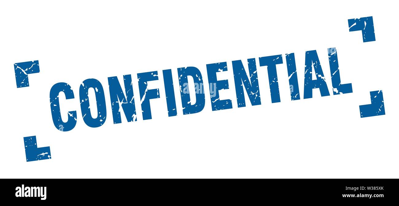 confidential stamp. confidential square grunge sign. confidential Stock ...